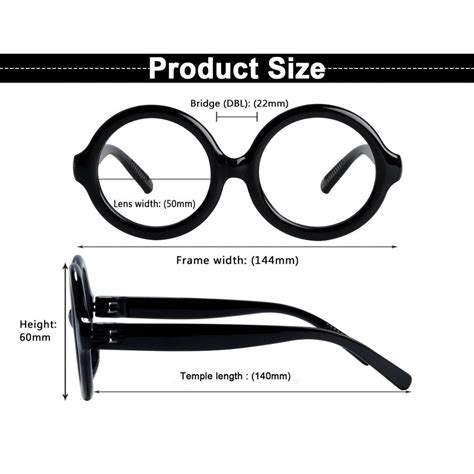 6 Pack Metalless Oversized Round Reading Glasses Women Screwless