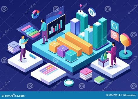 A Team Collaborates On Visualizing Design Statistics Using Graphs Charts And Colorful Data