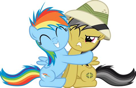 Filly Rainbow Dash Hugging Filly Daring Do By Jeatz Axl On Deviantart