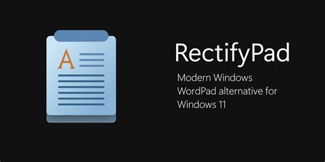 GitHub Lixkote RectifyPad Modern Windows WordPad Alternative For
