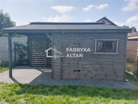 Domek narzędziowy z drewutnią 2m x 5m Fabryka Altan