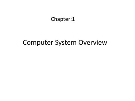 computer system organization unit i chapter 1 pptx operating