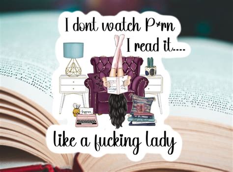 Bookish Smut Stickers Book Lover T I Dont Watch Etsy