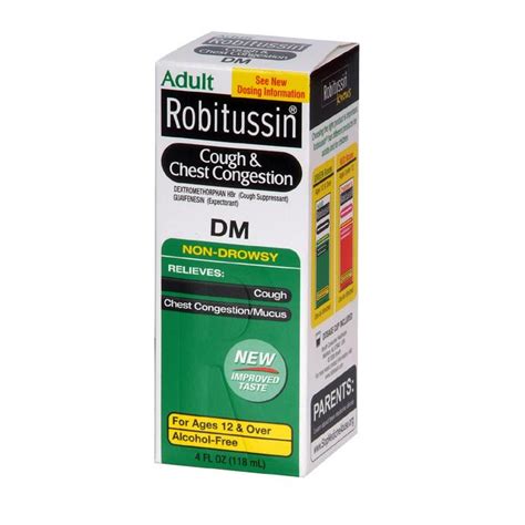 Robitussin Dm Peak 4oz Cough And Chest Congestion Multi Dose Medicine Robitussin At Unique Photo