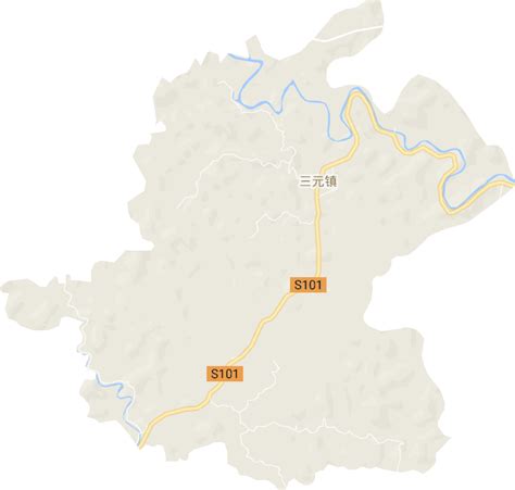 三元镇高清电子地图