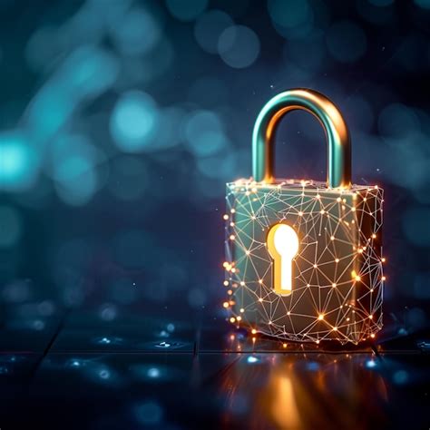 Premium Photo Secure Connection Padlock On A Background Representing