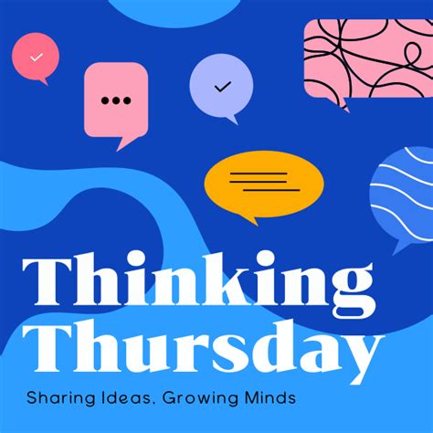 Thinking Thursday Blobs Instagram Post Brandcrowd Instagram Post Maker