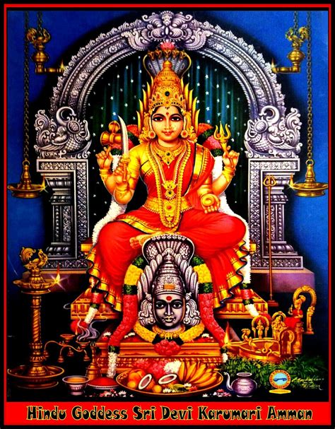 Hindu Goddess Sri Devi Karumari Amman