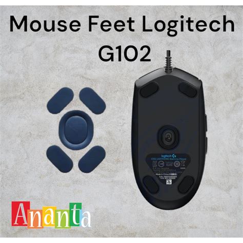 Jual Mouse Feet Glide Logitech G102 Kaki Mouse Alas Mouse Shopee