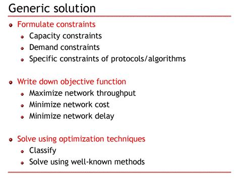 L12 Network Optimization Ppt Download
