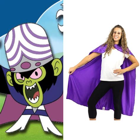 The Powerpuff Girls Mojo Jojo Costume Superhero Cape Quda Halloween