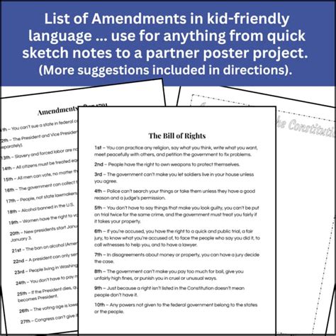 Constitution Day Lesson Slides And Amendment Activity Project 2nd 3rd 4th 5th