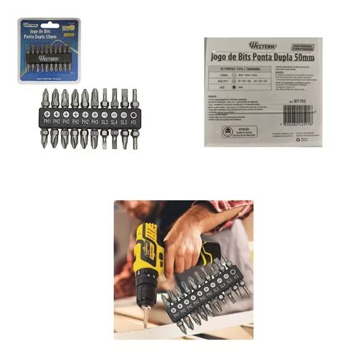 Kit Acessórios Para Parafusadeira Jogo Kit De Bits 10 Unidad Parcelamento sem juros