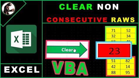 How Do I Clear A Non Consecutive Ranges In Excel Youtube