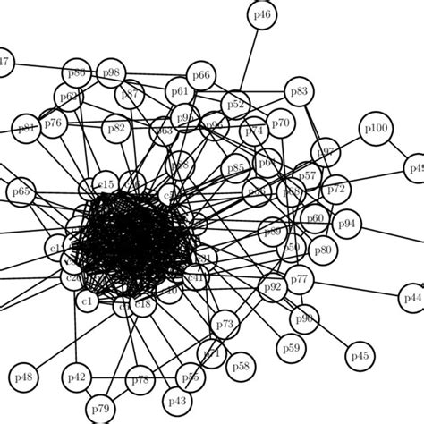 Sample Random Coreperiphery Network With N 100 And A P Function