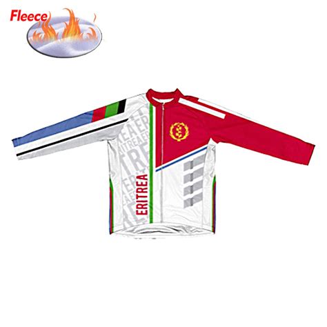 Classic Eritrea Winter Thermal Fleece Men S Cycling Jersey Road Bicycle