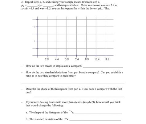 E Repeat Steps A B And C Using Your Sample Means Chegg Com