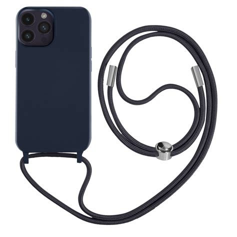 Półsztywne etui do iPhone a 14 Pro Max ze smyczą o długości 80 cm