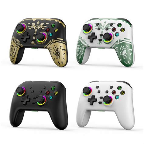 Wireless Gamepad Bluetooth Six Axis Somatosensory Dual Vibration Macro Programming With Rgb