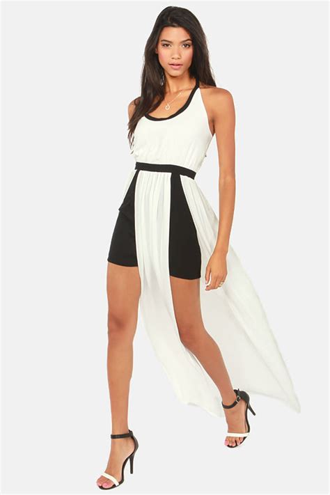 Rubber Ducky Dress Black Dress White Dress Backless Dress 103