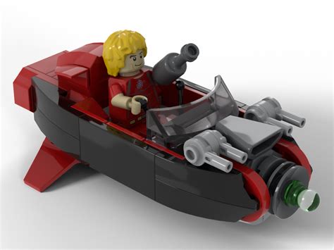 Lego Moc Retro Spaceship By Ptchnk Rebrickable Build With Lego