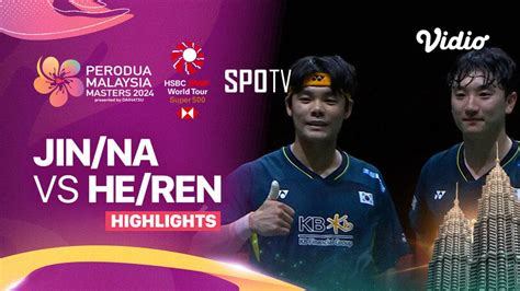 Jin Yong Na Sung Seung KOR Vs He Ji Ting Ren Xiang Yu CHN Highlights Perodua Malaysia