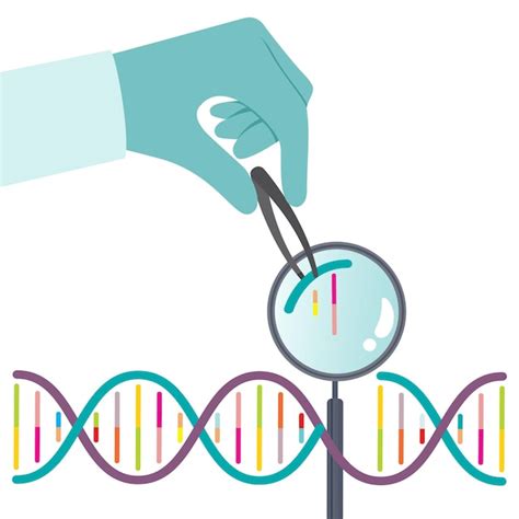 Premium Vector Dna Gene Editing And Research Vector Illustration Graphic