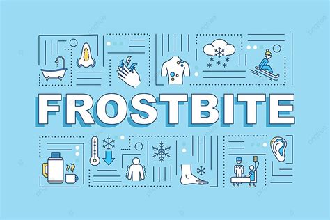 Frostbite And Hypothermia Treatment Infographics On Blue Background
