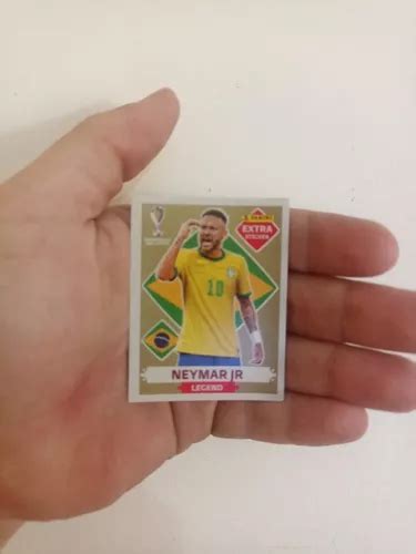 Figurinha Neymar Extra Sticker Ouro Panini Copa 2022 Frete grátis