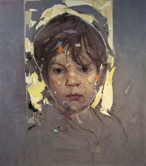 Daniel Hughes Atticus Grey Yellow Young Male Figurative