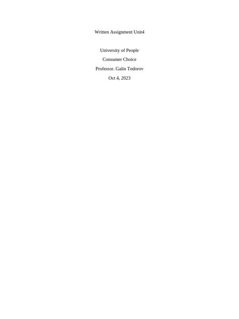 Written Assignment Unit4 Uop Pdf Unemployment Labour Economics