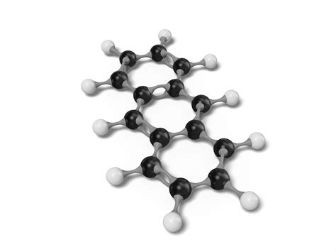 3d Model Anthracene Molecule C14h10 Modeled Turbosquid 1539780