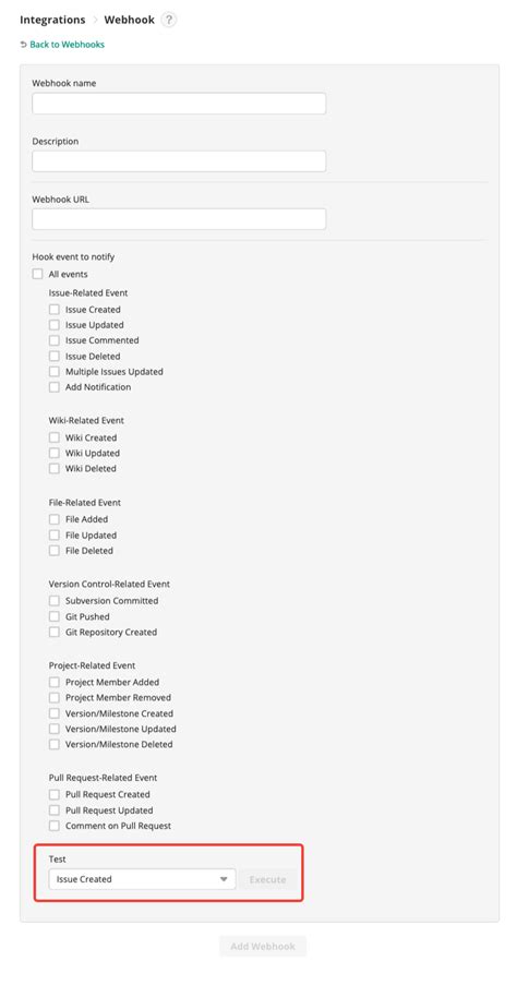 Adding Webhooks Backlog Help Center