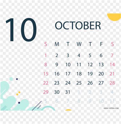 Free Download Hd Png Free Download October 2023 Calendar Png Image