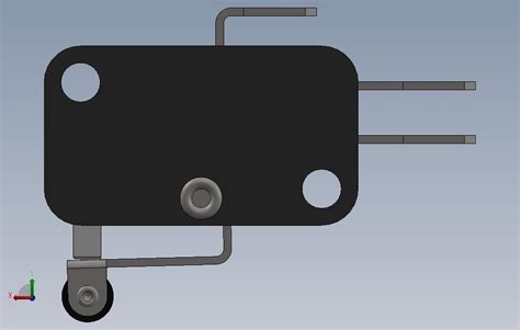 欧姆龙微型开关V 155 1C25 SOLIDWORKS 2012 模型图纸免费下载 懒石网
