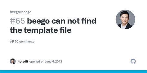Beego Can Not Find The Template File Issue 65 Beego Beego GitHub
