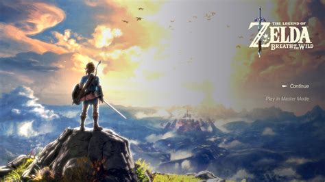 Minimalistic Title Screens Reworked The Legend Of Zelda Breath Of The