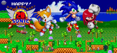 Sonic The Hedgehog 20th Anniversary By Zekezurita On Deviantart