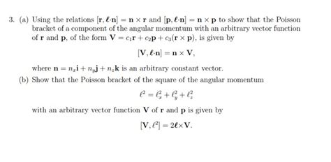 Solved 3 A Using The Relations [r Bn] N × R And [p 1 N]