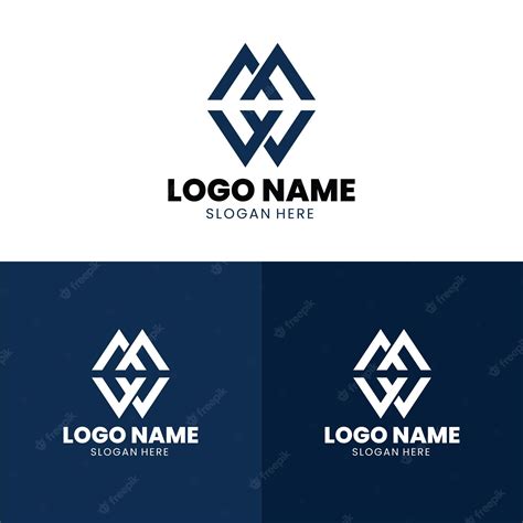 Premium Vector Monogram Letter Mw Logo Design