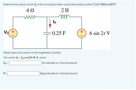 Solved Determine The Output Current I0 In The Circuit Given Chegg