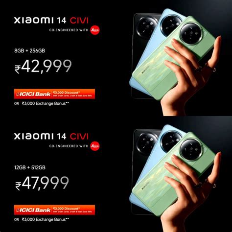 Launched In India The Xiaomi Civi Combines Style With Performance Xiaomitime