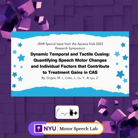 Nyu Motor Speech Lab New York Ny