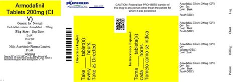 Product Images Armodafinil Photos Packaging Labels Appearance