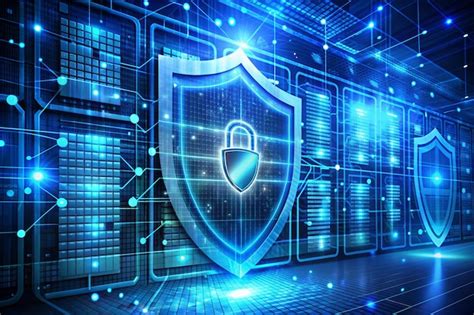 Premium Photo Server Data Protection Concept Database Insurance Safety Of Information From