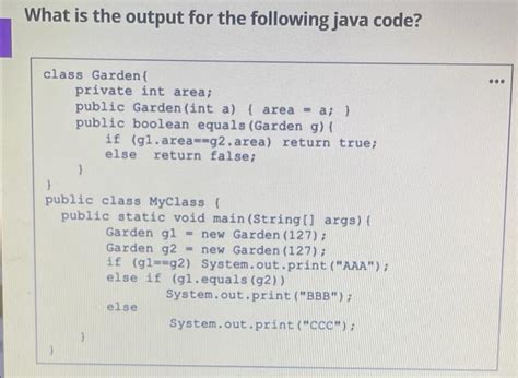 Solved What Is The Output For The Following Java Code Ooo