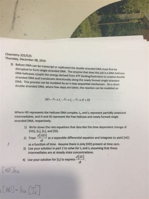 Solved Before DNA Can Be Transcript Or Replicated The Dou Chegg Com