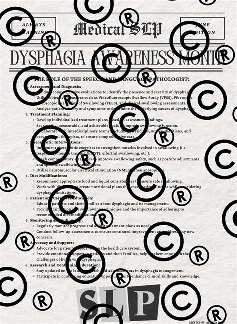 Dysphagia Handoutresource Etsy