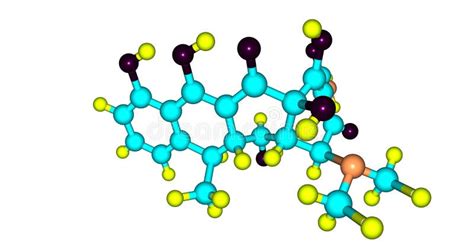 Doxycycline Molecular Structure Isolated On White Stock Illustration Illustration Of Parasite