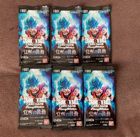【未使用】覚醒の鼓動 未開封パック6パックセット ドラゴンボールスーパーカードゲーム ブースターパック フュージョンワールド